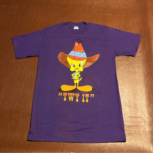 Warner Bros. | Shirts | Vtg 93 Tweety Bird Twy It Graphic Tee Tshirt 9s ...